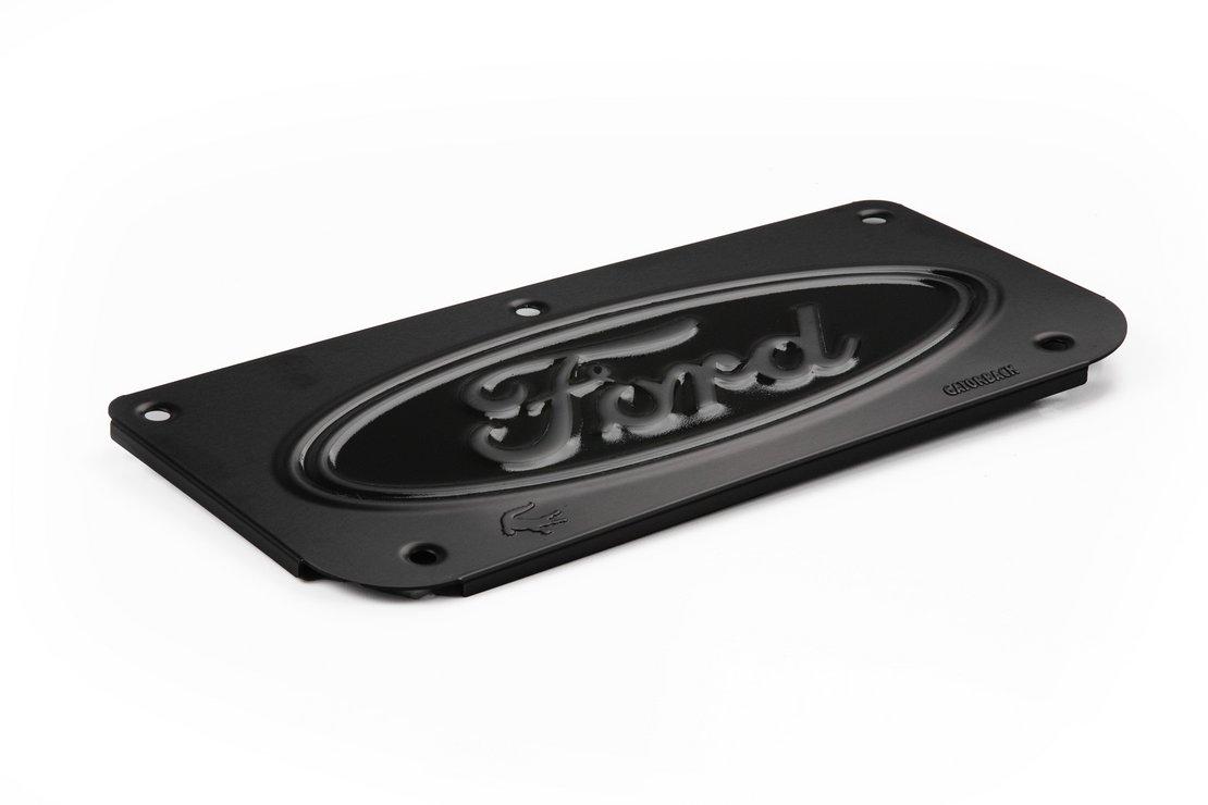 Truck Hardware - Truck Hardware Gatorback Ford Logo Plate - Black/AL ...